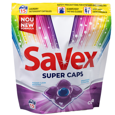 Savex Super Caps Капсули за пране Color 15бр | Kolichka.bg