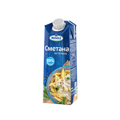 MEGGLE Сметана за готвене 20% | Kolichka.bg